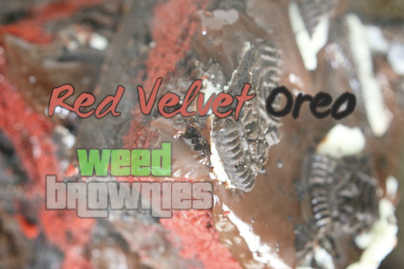Red Velvet Oreo Weed Brownies - SmokySweet.com